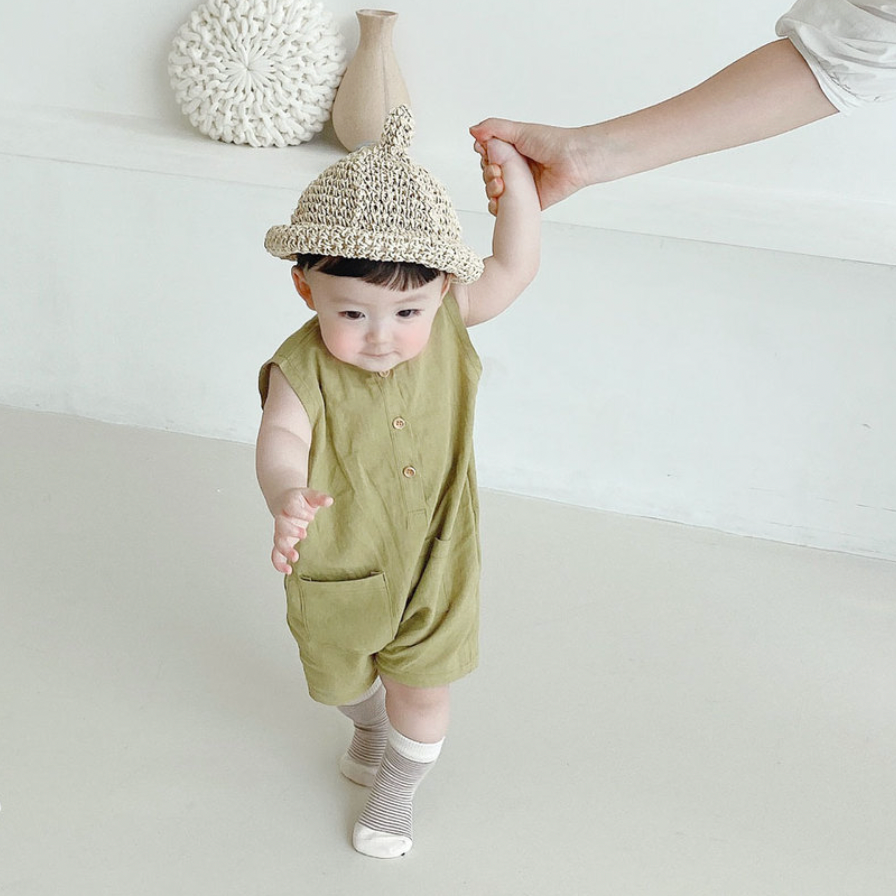 ダブルポケットカラーサロペット – PetitKid